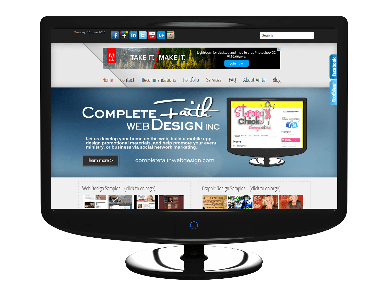 Complete Faith Web Design - Promotional Materials & Website Design